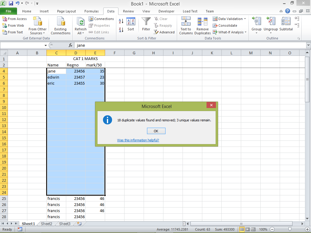 How To Remove Duplicate Rows Based On One Column Basic Excel Tutorial