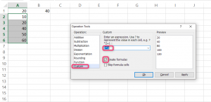 Excel: Apply Formula to the entire column without Dragging