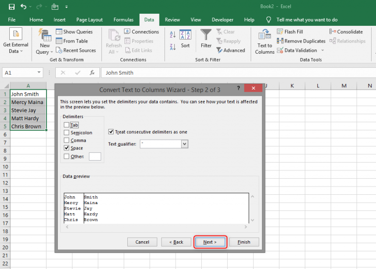 How To Seperate Texts In Excel Basic Excel Tutorial