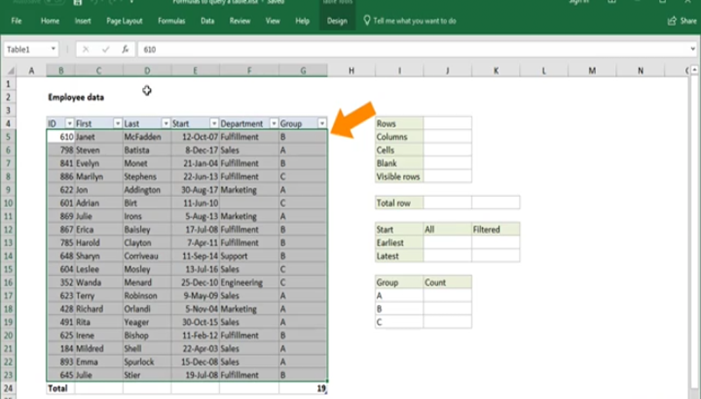 How To Query A Table In Excel Basic Excel Tutorial How To Query A Table In Excel Basic Excel Tutorial