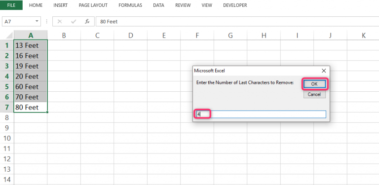 How to remove the last four characters - Basic Excel Tutorial