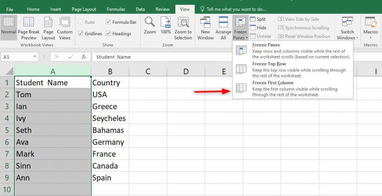 How to Freeze First Four Columns in Excel | Helpful Guide