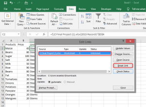 Break links that won't break in Excel (Solved Method)