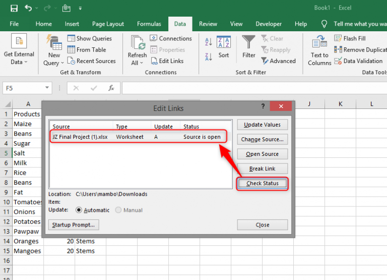 Break links that won't break in Excel (Solved Method)