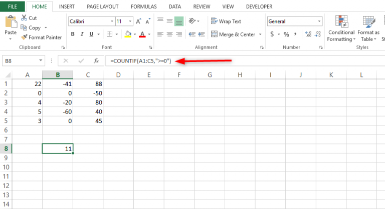 How to count cells that are greater than 0 | Basic Excel Tutorial