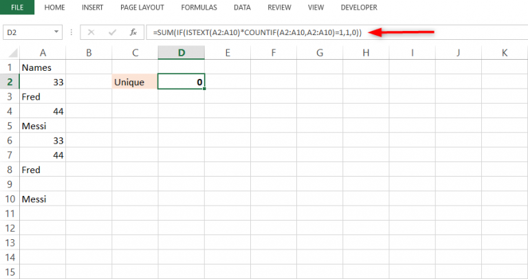 How to count without duplicates in Excel | Basic Excel Tutorial