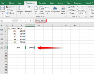 Guide to Min and Max Functions in Same Formula in Excel