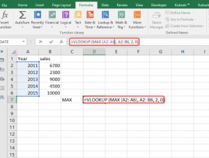 How Vlookup to return the max value from multiple hits Excel