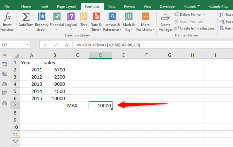 How Vlookup to return the max value from multiple hits Excel
