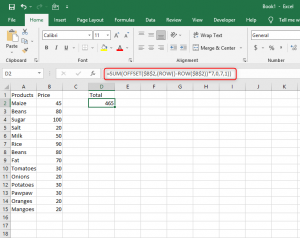 How to sum every seven rows in Excel | Basic Excel Tutorial