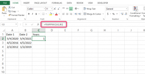 How to calculate years between two dates in Excel | Basic Excel Tutorial