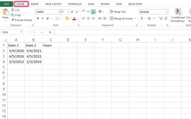How to calculate years between two dates in Excel | Basic Excel Tutorial