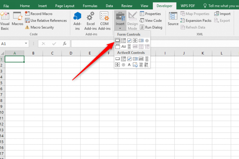 How to add a button in excel | Basic Excel Tutorial