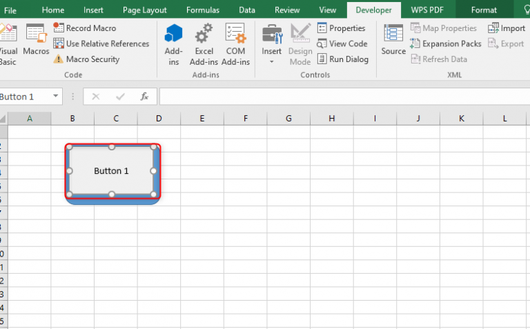 How to add a button in excel | Basic Excel Tutorial