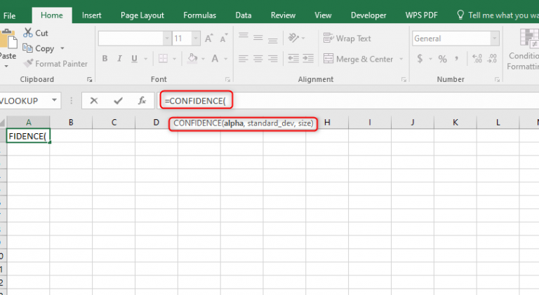 Guide calculate 95 confidence interval in Excel