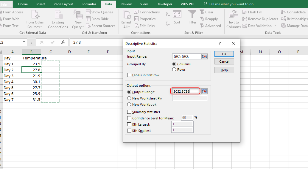 Guide calculate 95 confidence interval in Excel