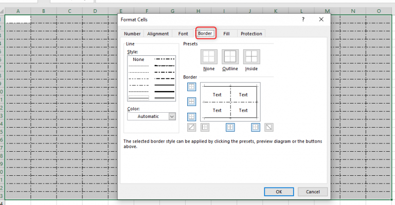 Methods to get rid of dotted lines in Excel - Excel Tutorial