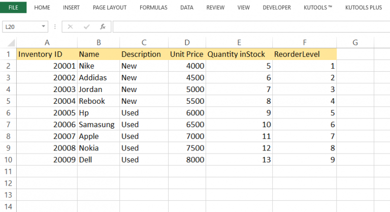 How to make an Inventory List in Excel | Basic Excel Tutorial