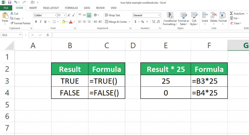 Using True And False Functions In Excel Excel Tutorial