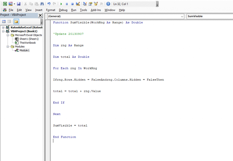 How To Calculate The Sum Of Filtered Cells Basic Excel Tutorial