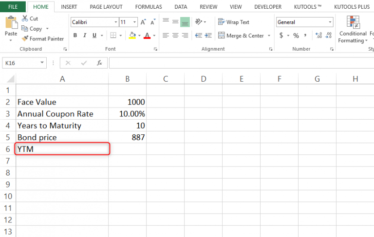 How to calculate YTM in Excel | Basic Excel Tutorial