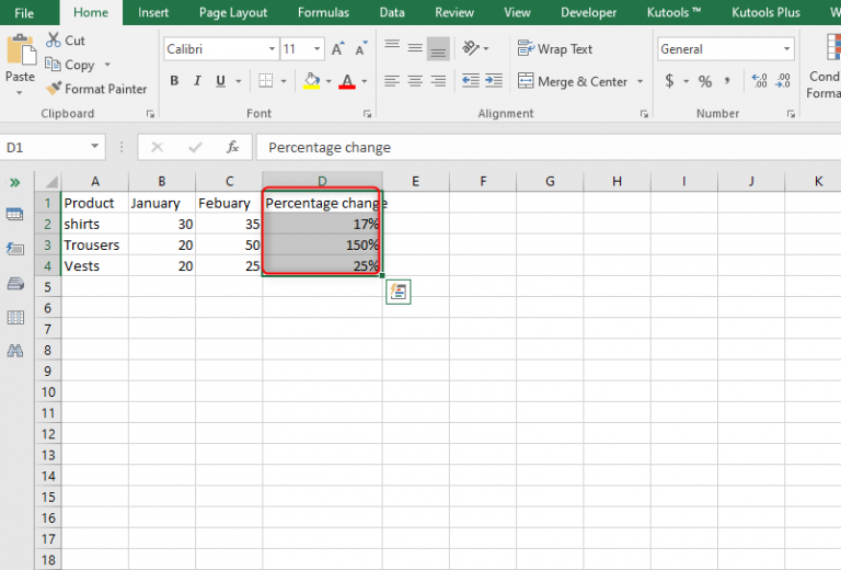 Excel formula for percentage | Basic Excel Tutorial