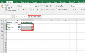 Excel formula for percentage | Basic Excel Tutorial