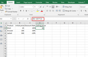 Excel formula for percentage | Basic Excel Tutorial