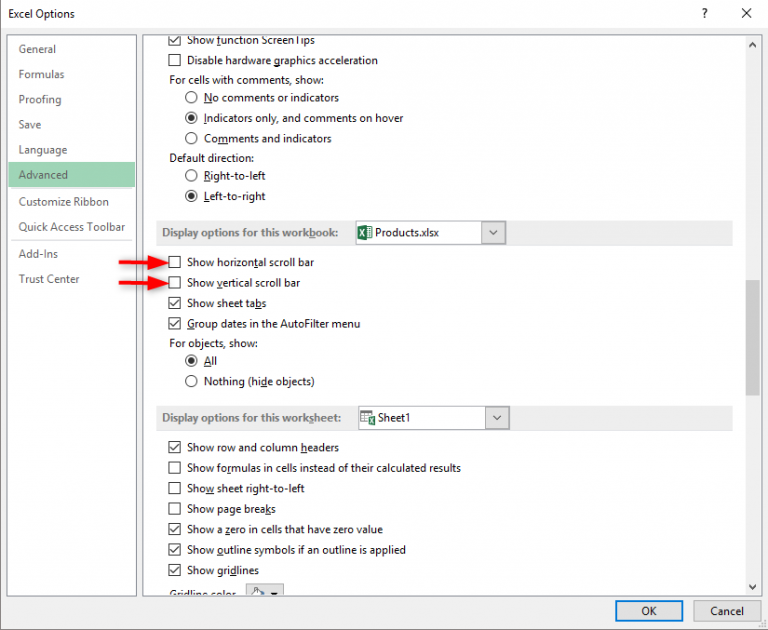 Enabling scroll for worksheet tabs -Basic Excel Tutorial
