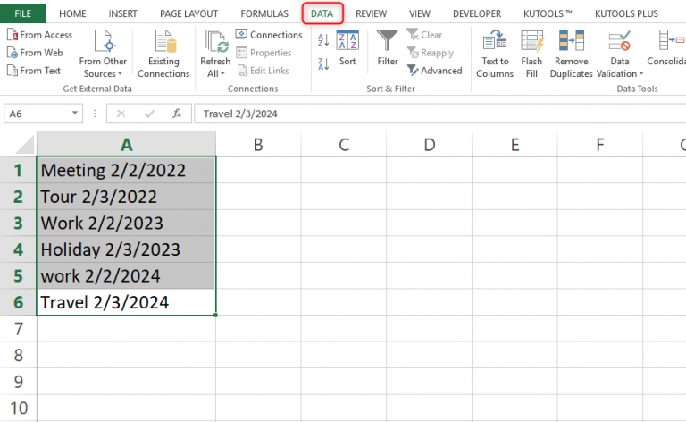 Full Guide to Extract Date From a Text String in Excel