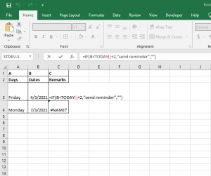 How to use date reminders in excel | Basic Excel Tutorial