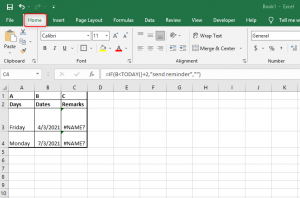 How to use date reminders in excel | Basic Excel Tutorial