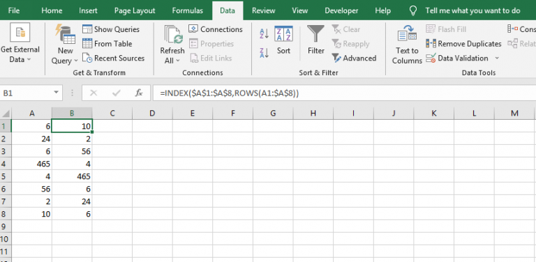 How to flip Excel data | Basic Excel Tutorial