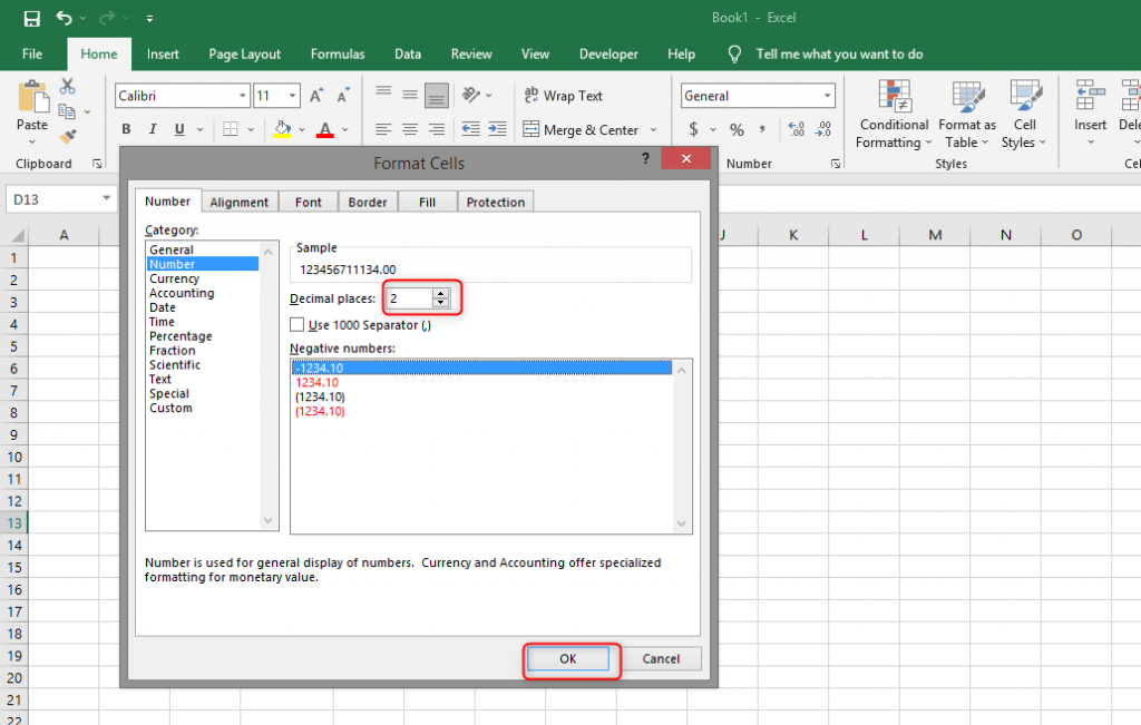 Preventing Excel from rounding off numbers - Full Guide