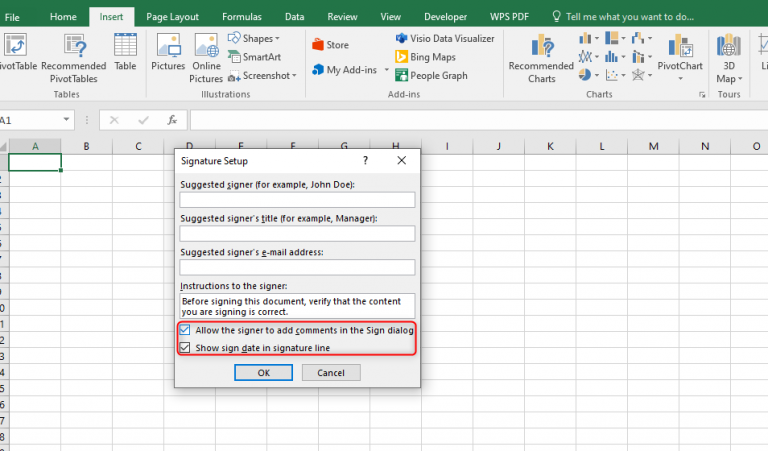 How to add Signature into Excel | Basic Excel Tutorial