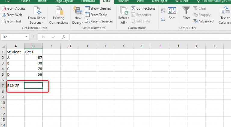 How to find Range in Excel | Basic Excel Tutorial