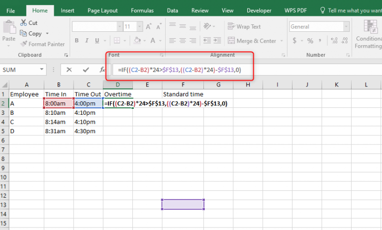 How to calculate work hours in Excel | Basic Excel Tutorial