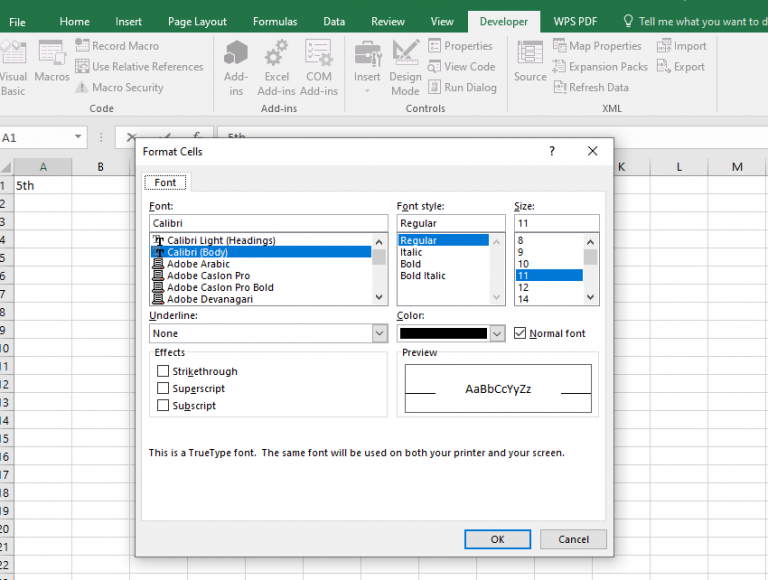 How to write 5th in Excel | Basic Excel Tutorial
