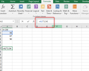 How to convert CM to inches in Excel | Basic Excel Tutorial