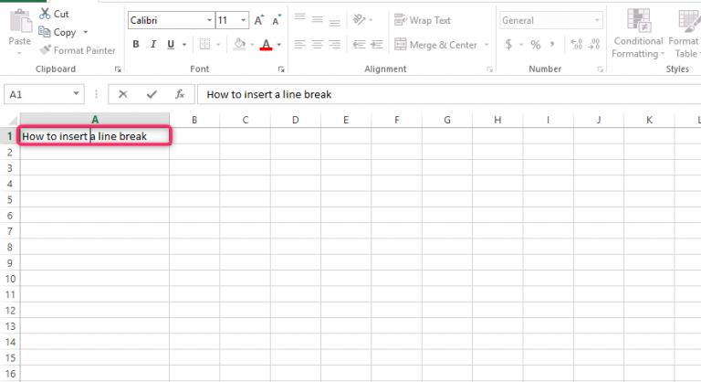 How do you enter within a text in Excel? | Basic Excel Tutorial