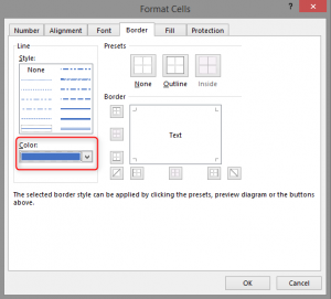 How to change Excel Table border-color | Basic Excel Tutorial
