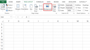 Guide on putting a picture behind the text in Excel