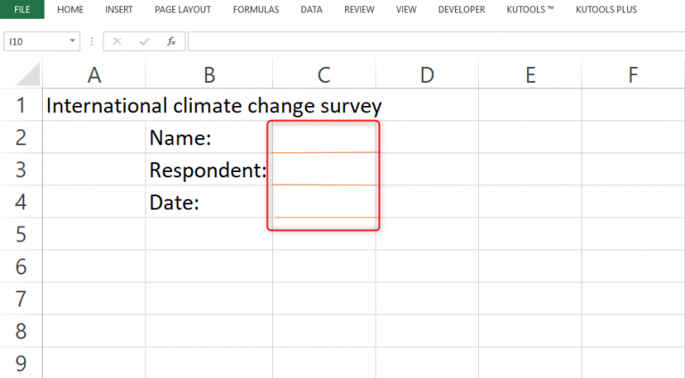 How to create an excel questionnaire | Basic Excel Tutorial