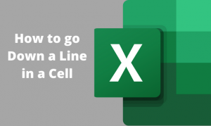Excel How to go Down a Line in a Cell | Basic Excel Tutorial