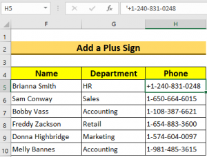 Adding a Plus Sign Before the Number in Excel - Full Guide