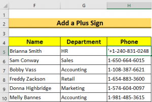 Adding a Plus Sign Before the Number in Excel - Full Guide