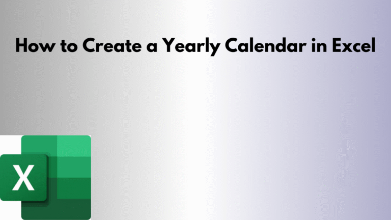 2025 calendar template | Basic Excel Tutorial
