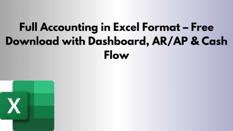 automated accounting excel template | Basic Excel Tutorial